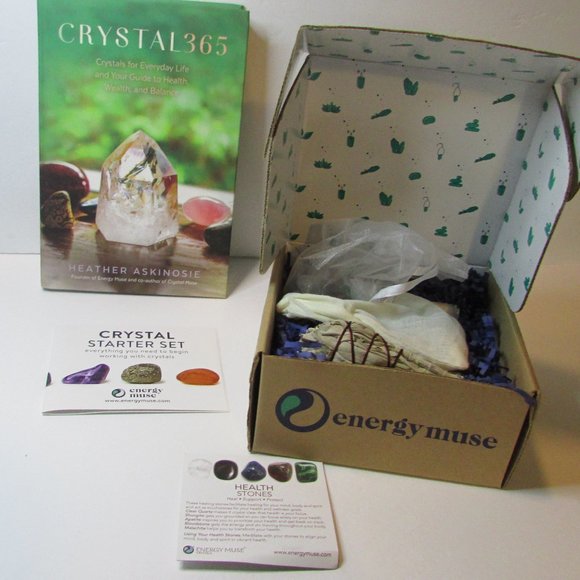 Accents | Energy Muse Crystal Starter Set Healing Stones And Book ...